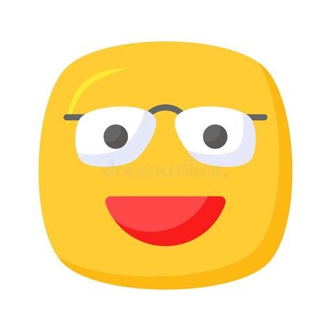 Nerd Emoji Icon Design Ready For Premium Use Vector Stock Vector Illustration Of Colorful