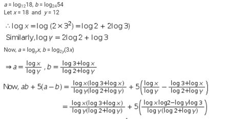 A Log B Log Find The Value Of Ab A B Please Explain Me AskIITians