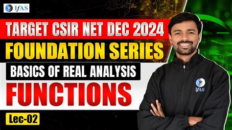 Functions Basics Of Real Analysis For Csir Net Mathematical Science
