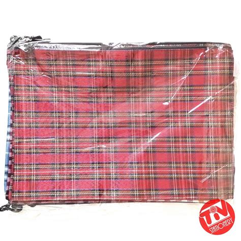 Jual Map Zipper Resleting Joyko Document Bag B4 Motif Kotak 1 Pack