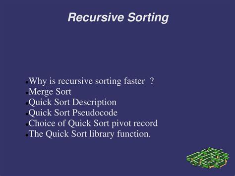 Ppt Recursive Sorting Powerpoint Presentation Free Download Id5431872