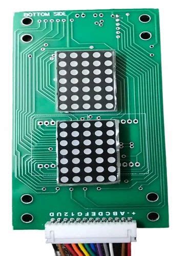 Rectangle 7 Segment Evelator Dot Matrix Display Pixel Density High