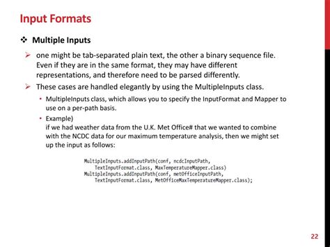 ppt distributed and parallel processing technology chapter7 mapreduce types and formats