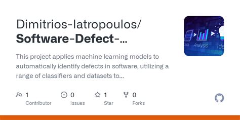 GitHub Dimitrios Iatropoulos Software Defect Detection This Project Applies Machine Learning