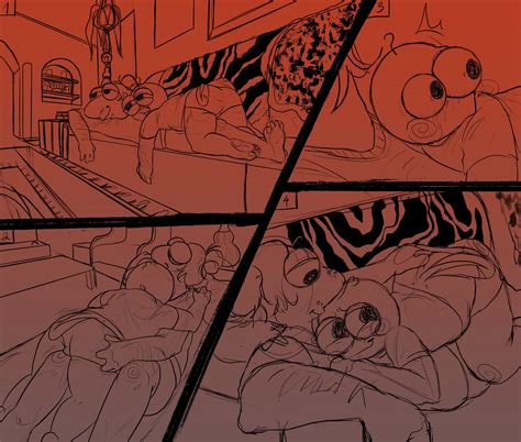 Rule 34 Comic Gh0sticek Grinding Grinding On Leg Original Character Pim Smiling Friends Pim