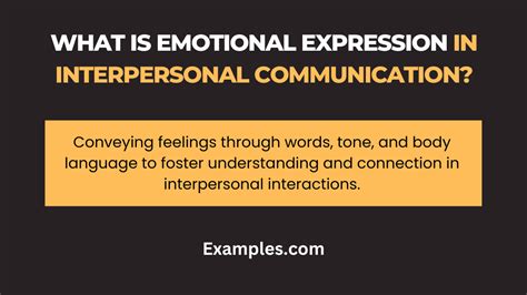19 Emotional Expression In Interpersonal Communication Examples