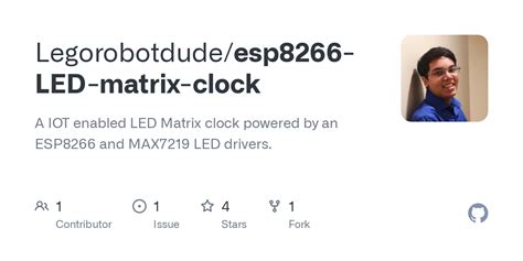 github legorobotdude esp8266 led matrix clock a iot enabled led