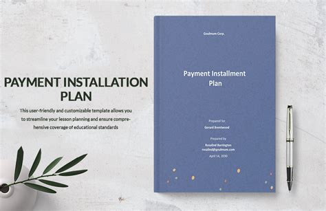 Payment Installment Plan Template In Pages PDF Word Google Docs Download Template Net
