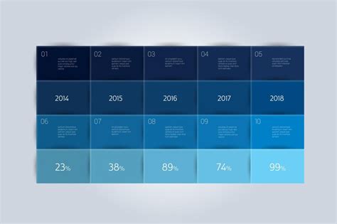 Premium Vector Table Layout Template Schedule Spreadsheet Infographic
