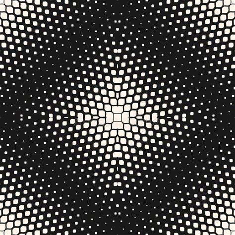 Vector Seamless Pattern Texture With Halftone Effect Radial Square Gradient Transition Stock