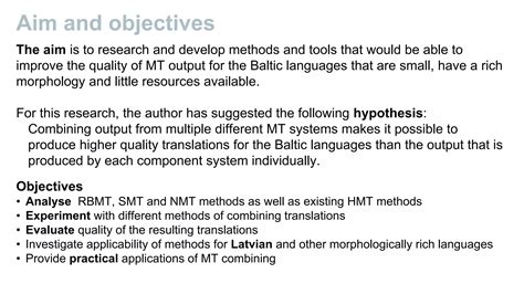 Hybrid Machine Translation By Combining Multiple Machine Translation Systems Ppt