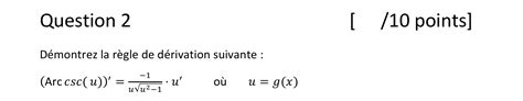 Solved Question 2 10 ﻿points Démontrez La Règle De