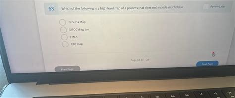 Solved 68which Of The Following Is A High Level Map Of A