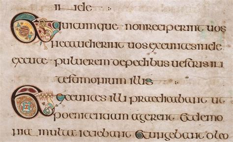 Book Of Kells Insular Majuscule Script On Display Visit Trinity