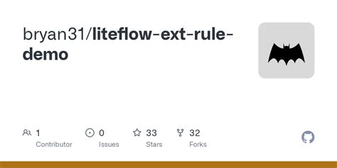 GitHub Bryan31 Liteflow Ext Rule Demo