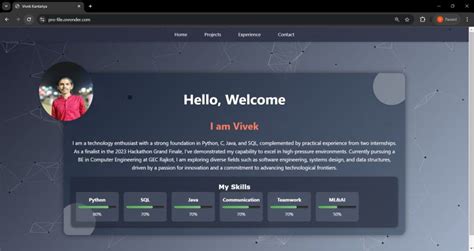 Vivek Kantariya On Linkedin Python Webdesign Resume Cv Webcv