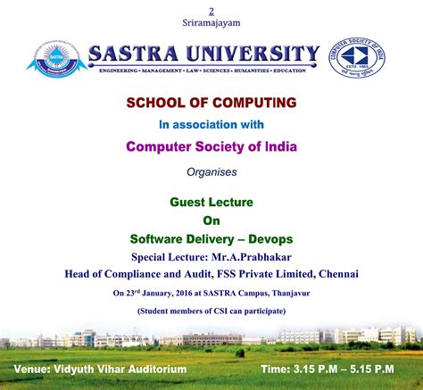 Sastra Deemed University