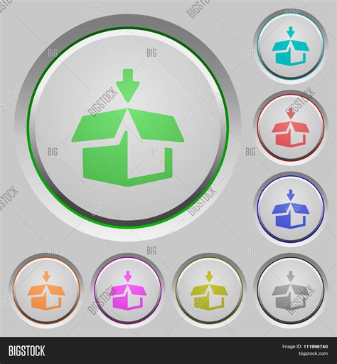 Pack Push Buttons Vector And Photo Free Trial Bigstock