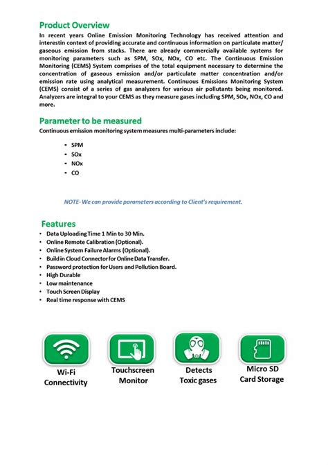 Emissions Monitoring System At ₹ 500000 Piece Emissions Monitors In Karnal Id 2856368251612
