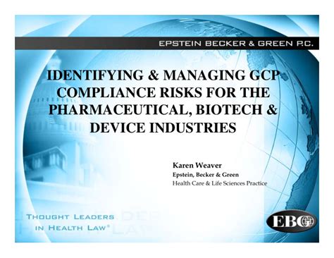 Ppt Identifying And Managing Gcp Compliance Risks For The Powerpoint