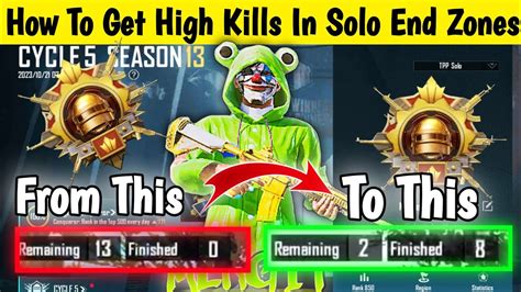 🇮🇳day 20 How To Get High Kills In End Zone Bgmi Solo Conqueror