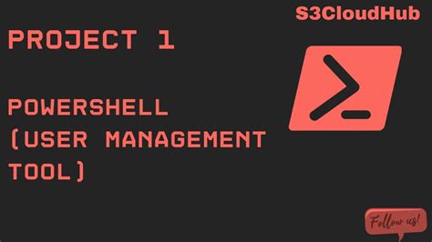 Powershell Project 1 User Management Tool S3cloudhub Youtube