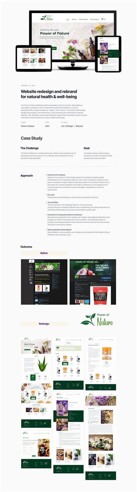 Shopify Website Redesign Rebrand For Naturopathy On Behance