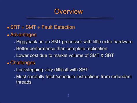 Ppt Redundant Multithreading Techniques For Transient Fault Detection