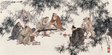 竹林七贤 竹林七贤图片 鉴赏 作品 新浪美术馆 新浪网