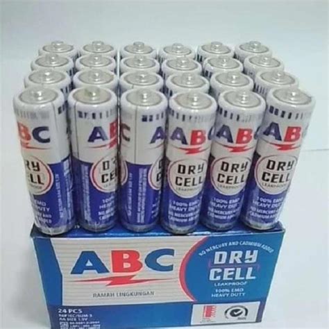 Paket Isi Pcs Baterai Abc Tipe Aa V A Batu Batre Battery Dry Cell