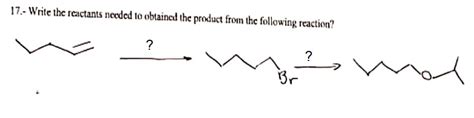 Solved Write The Reactants Needed To Obtained The Chegg