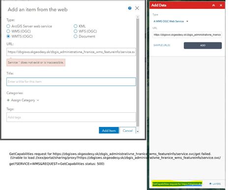 Arcgis Portal Issues With Ogc Services Wms Wmts Rarcgis