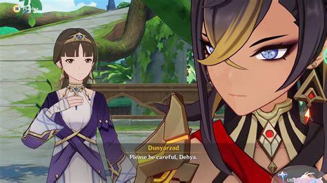 Dehya Protects Dunyarzad Genshin Impact Youtube