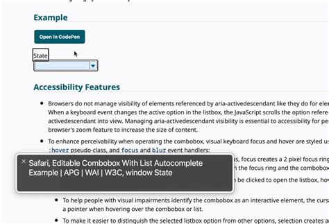 Voiceover Doesnt Read The Comboboxoption Single Value Selection · Issue 2129 · Tailwindlabs