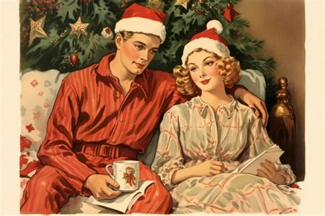 Premium Photo Holiday Pajamas Generative Ai