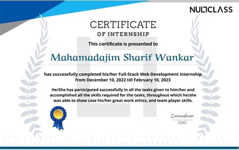 ajim wankar on linkedin webdevelopment internship opportunity thankyou
