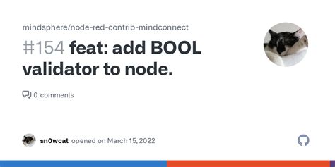Feat Add Bool Validator To Node · Issue 154 · Mindspherenode Red