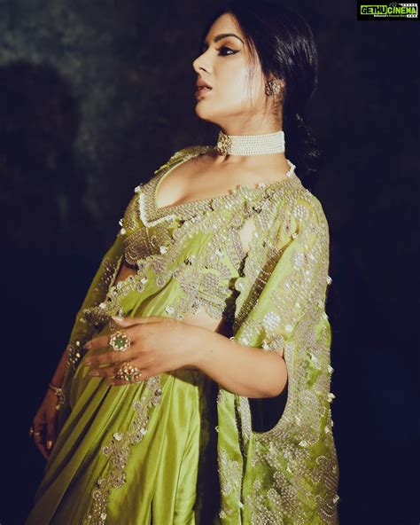 samyuktha instagram watch me virupaksha pre release day 🔱 styled by archamehta outfit