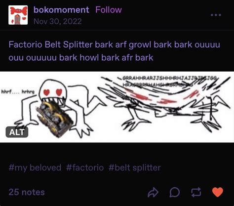 [factorio] Belt Splitter R Factoriohno