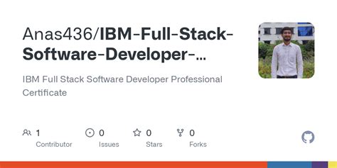 Github Anas436ibm Full Stack Software Developer Professional