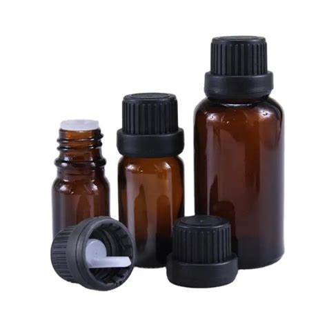 Glass Essential Oil Bottle With Euro Dropper Cap And Orifice Reducer Essential Oil Glass