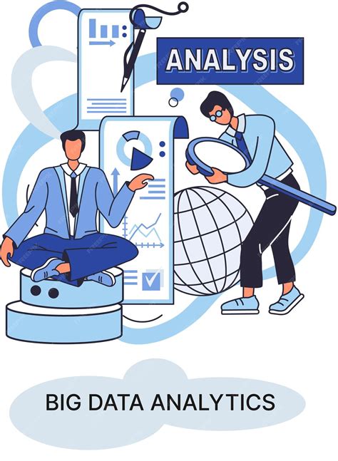 premium vector big data analytics process of analyzing large and