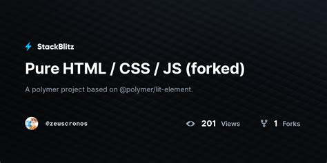 Pure Html Css Js Forked Stackblitz