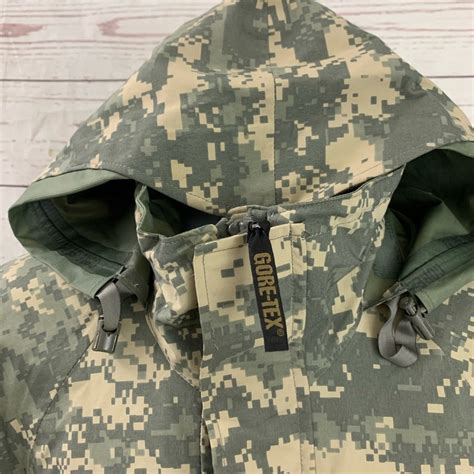 Mens Army Digital Camo Gortex Parka Small Long Gem