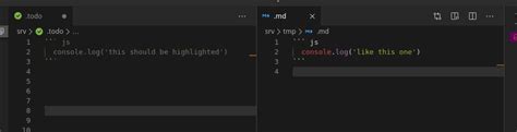 code block syntax highlighting · issue 264 · fabiospampinato vscode