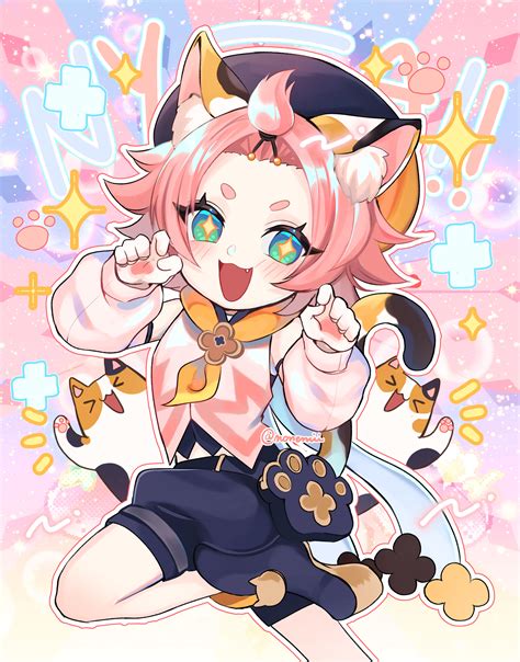 Diona Genshin Impact Drawn By Nonemii Danbooru