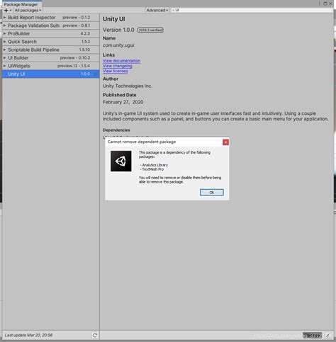 解决unity的the Type Or Namespace Name Ui Does Not Exist In The Namespace