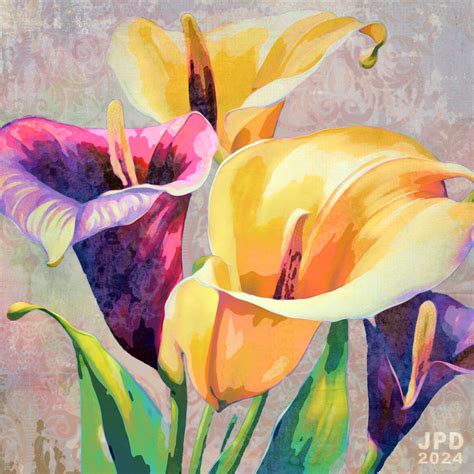 Abstract Calla Lilies By Nine9nine9 On Deviantart