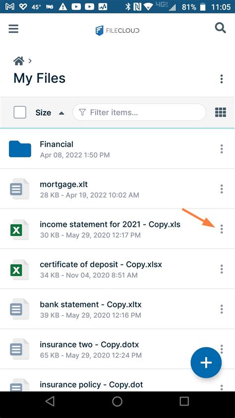Rename Files Or Folders In Android FileCloud Docs Online