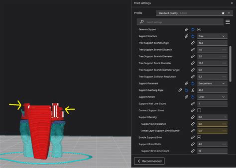Any Idea Why Cura Wouldnt Be Adding Supports To The Top Of This Model R Cura
